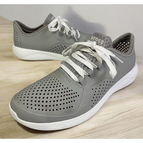CROCS | Shoes | Crocs Literide 36 Pacer Shoes Womens 0 Gray Lace Up ...